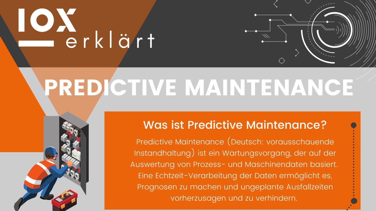 Predictive Maintenance Infografik Beitragsbild – IOX GmbH